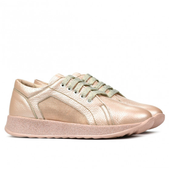 Pantofi sport/casual dama 6010 pudra sidef combinat pret 129 lei - Marelbo