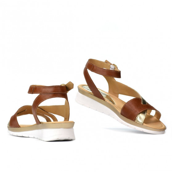 Sandale dama 5060 maro combinat pret 159 lei - Marelbo