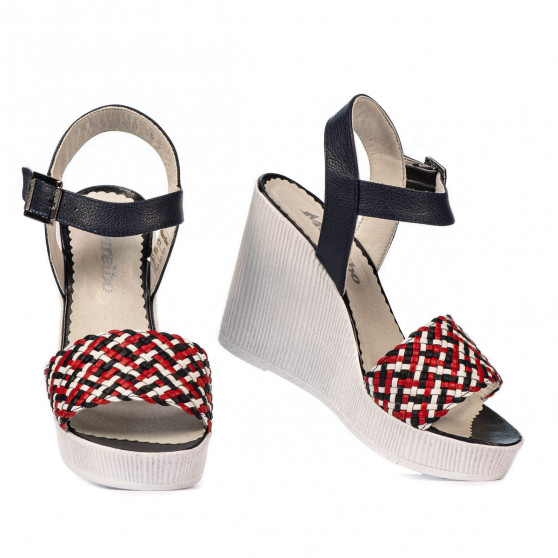 Sandale dama 5080-1 indigo combinat pret 159 lei - Marelbo