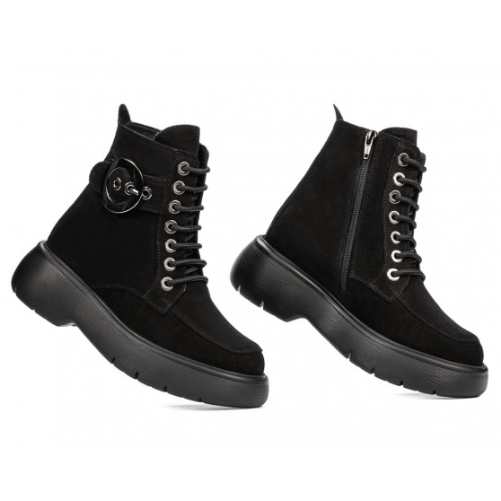 Ghete dama 3372 negru velur pret 359 lei - Marelbo