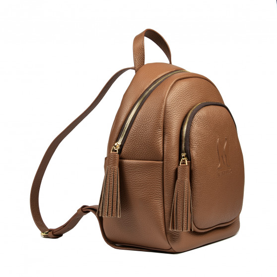 Women backpack 300g camel price 599 lei - Marelbo